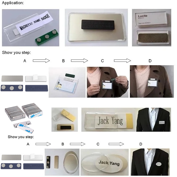 Everyday Use Customizable Magnetic Premium Name Badges - Buy Magnetic ...